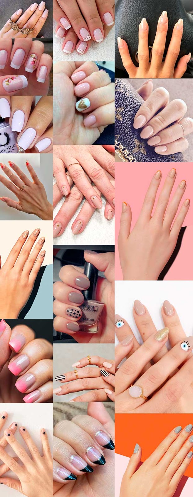 Fotos de unhas claras: muitos modelos para se inspirar