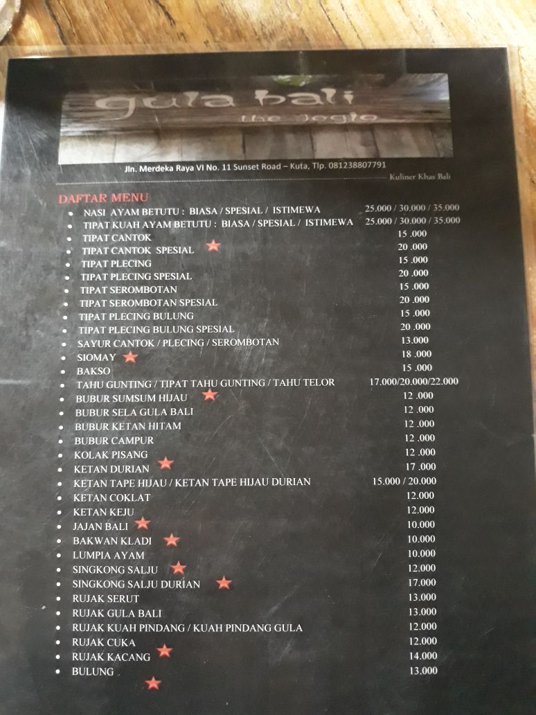 Review Pengalaman Makan Makanan Halal Khas Bali dan Harga Menu Makanan ...