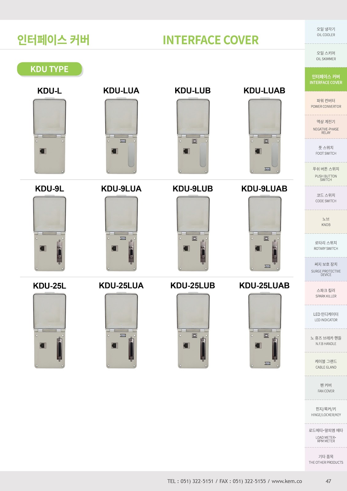 INTERFACE COVER / INTERFACE UNIT