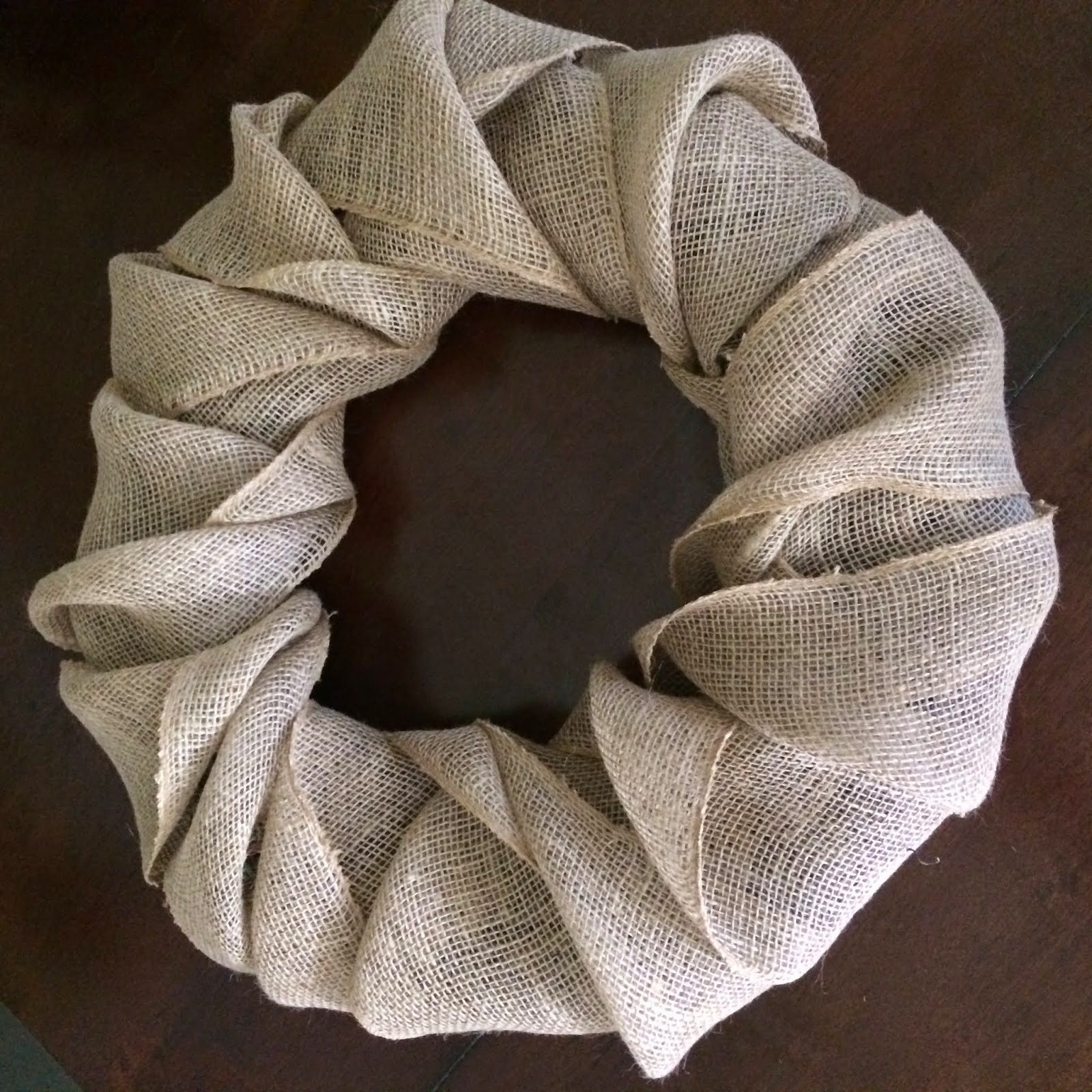 The Heckman Family: Simple Burlap Wreath Tutorial