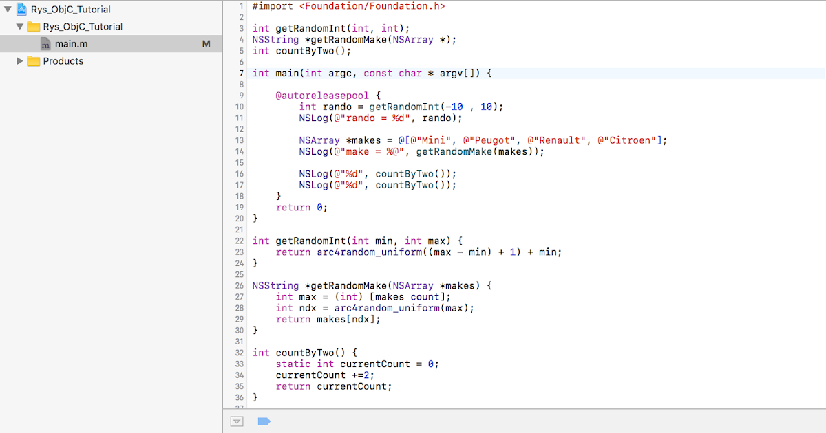 Open Source Tips Objective C Tutorial Exercise 1