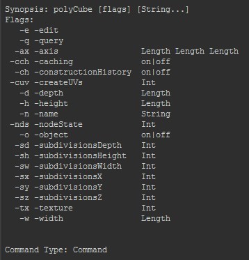 Maya Python Studying: Introduction to Python Commands