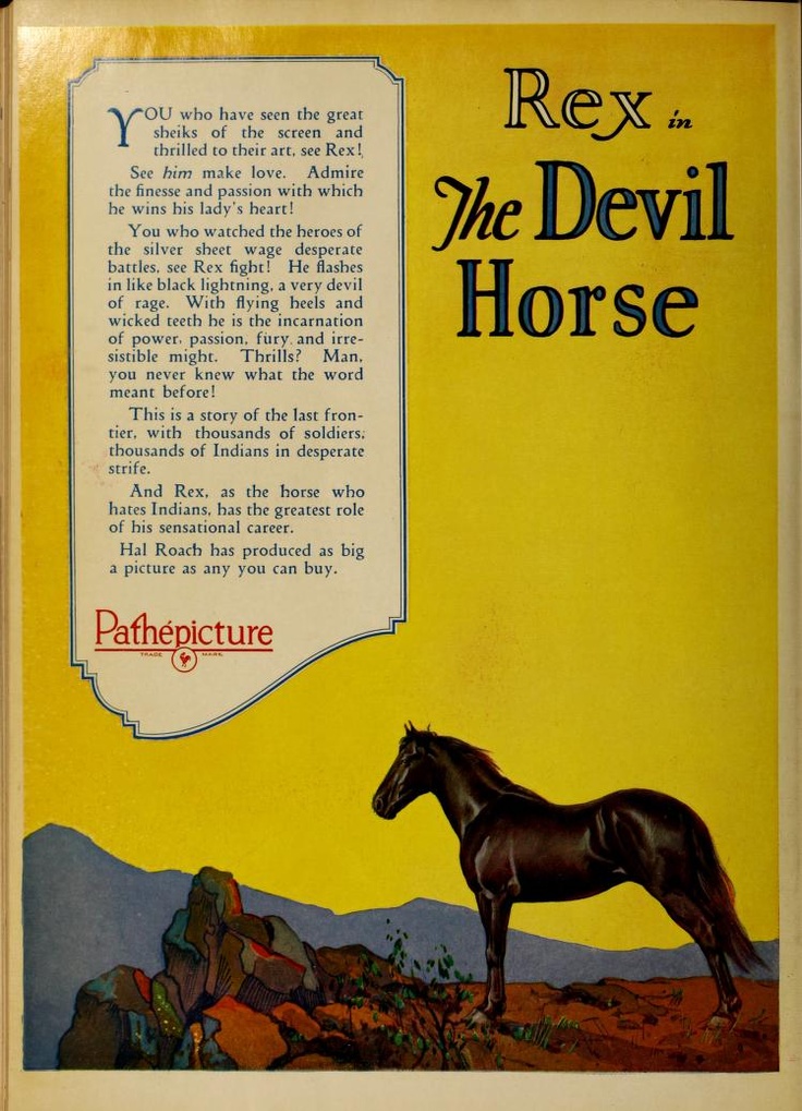 Iverson Movie Ranch: "The Devil Horse" (1926), starring Yakima Canutt ...