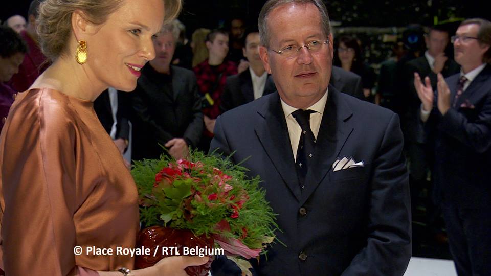 Queen Mathilde attends the of 'Shell Shock', an opera on World War I