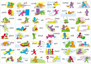 Let´s talk English: Visual aids to learn action verbs