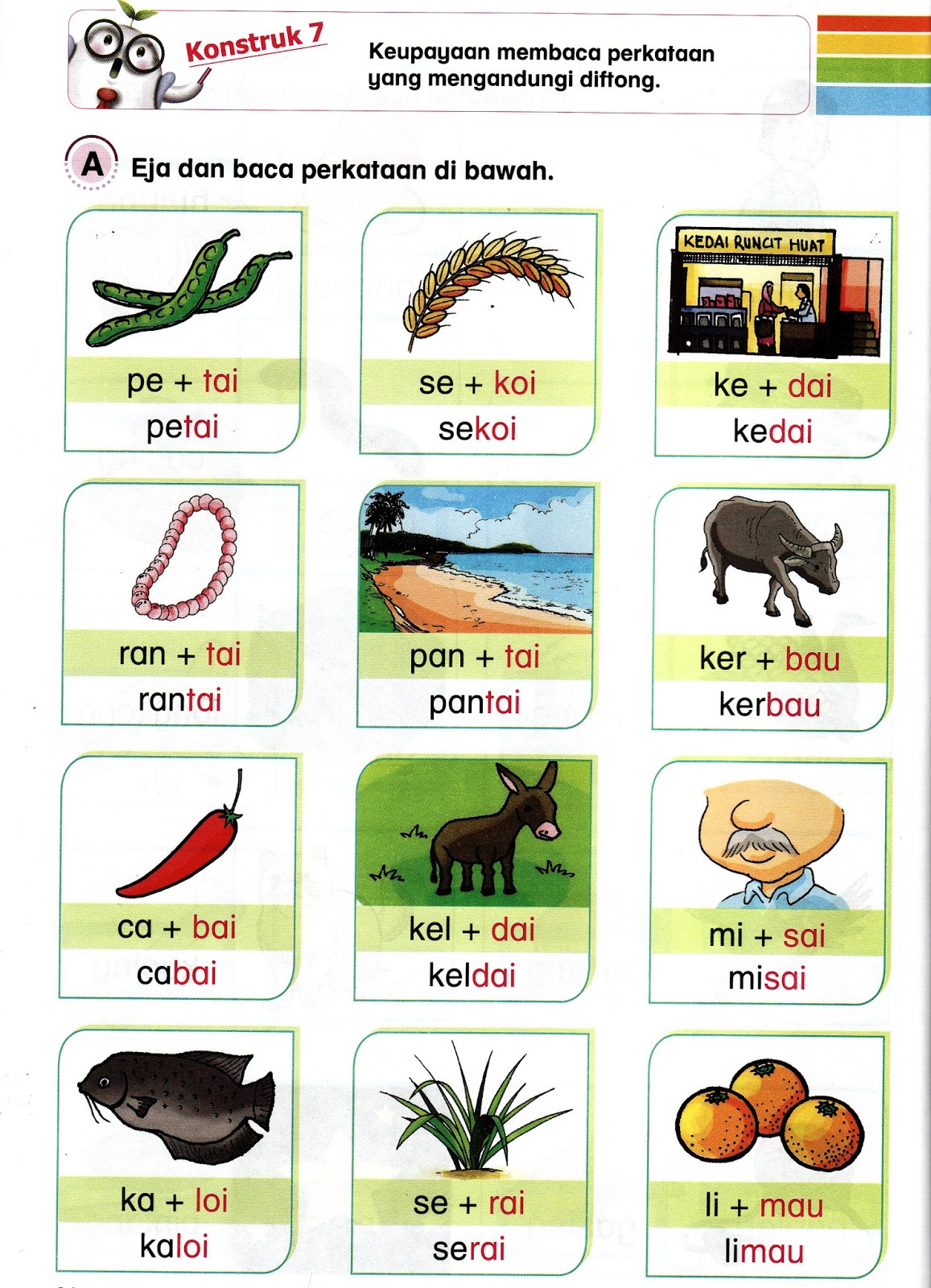 Selamat Datang Ke Dunia LINUS Tahun 1 (LITERASI): Konstruk 7
