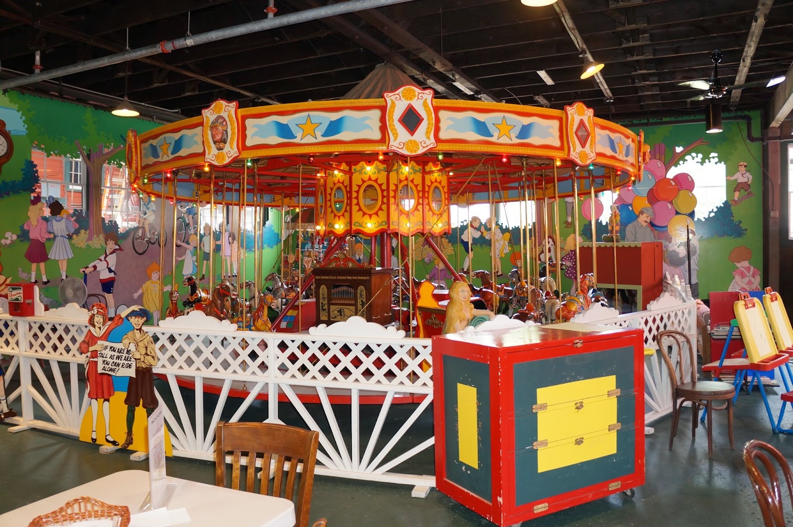 Evan and Lauren's Cool Blog: 7/4/14: Herschell Carrousel Factory Museum