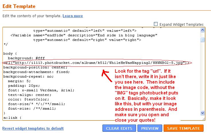 Blogging: Custom Background on Blogger | While He Was Napping