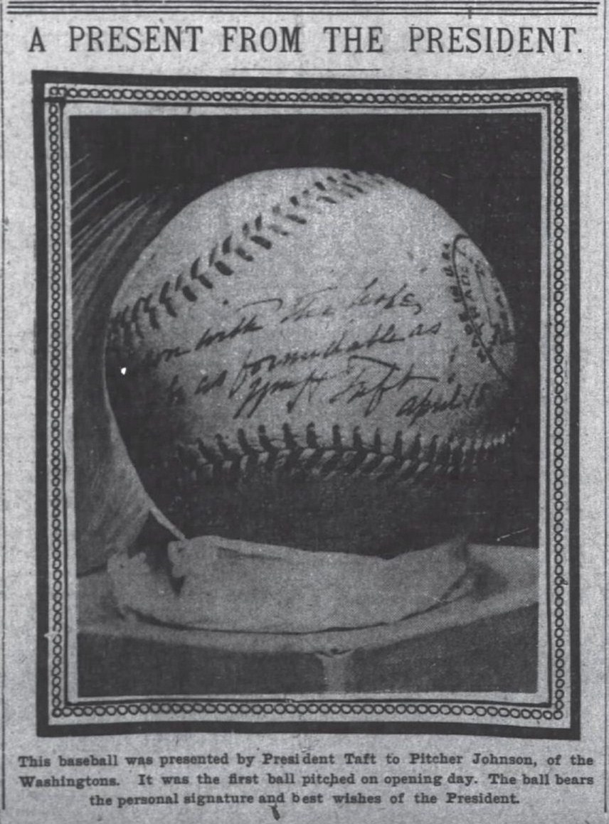 Early Sports and Pop Culture History Blog: President Taft, Governor ...