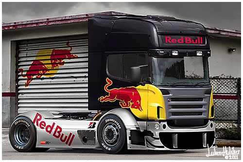 SCANIA: Scania R racing Red Bull
