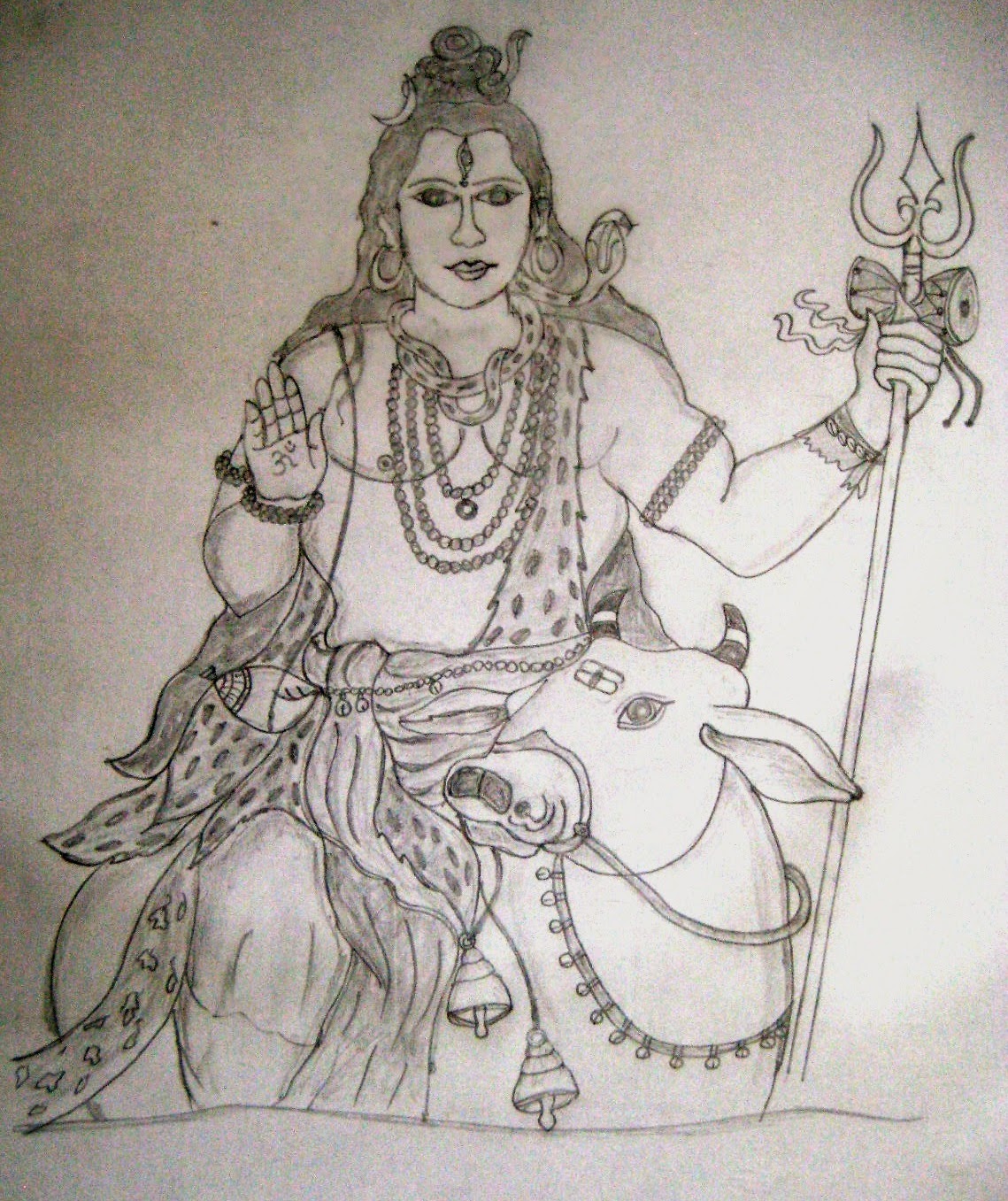 Navishta Sketch: Shiv Parivar, Shiv Family Navishta Sketch: Shiv Parivar, Shiv Family
