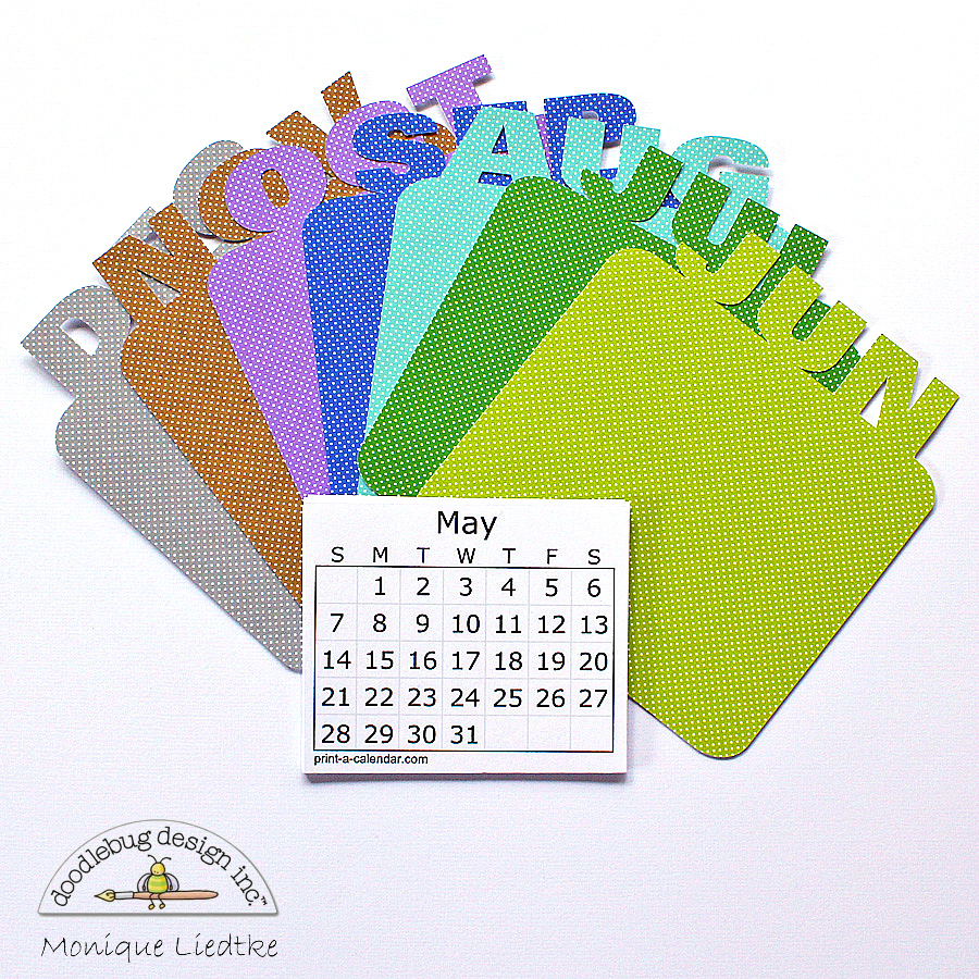 Doodlebug Design Inc Blog: Gift Giving Challenge: Desktop Calendar by ...