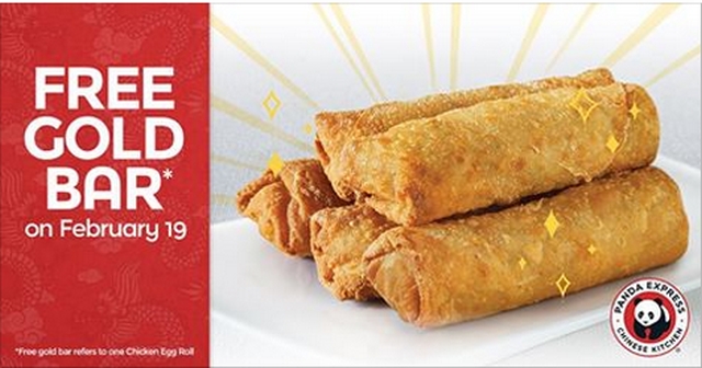 Free Egg Rolls at Panda Express on 2/19/15