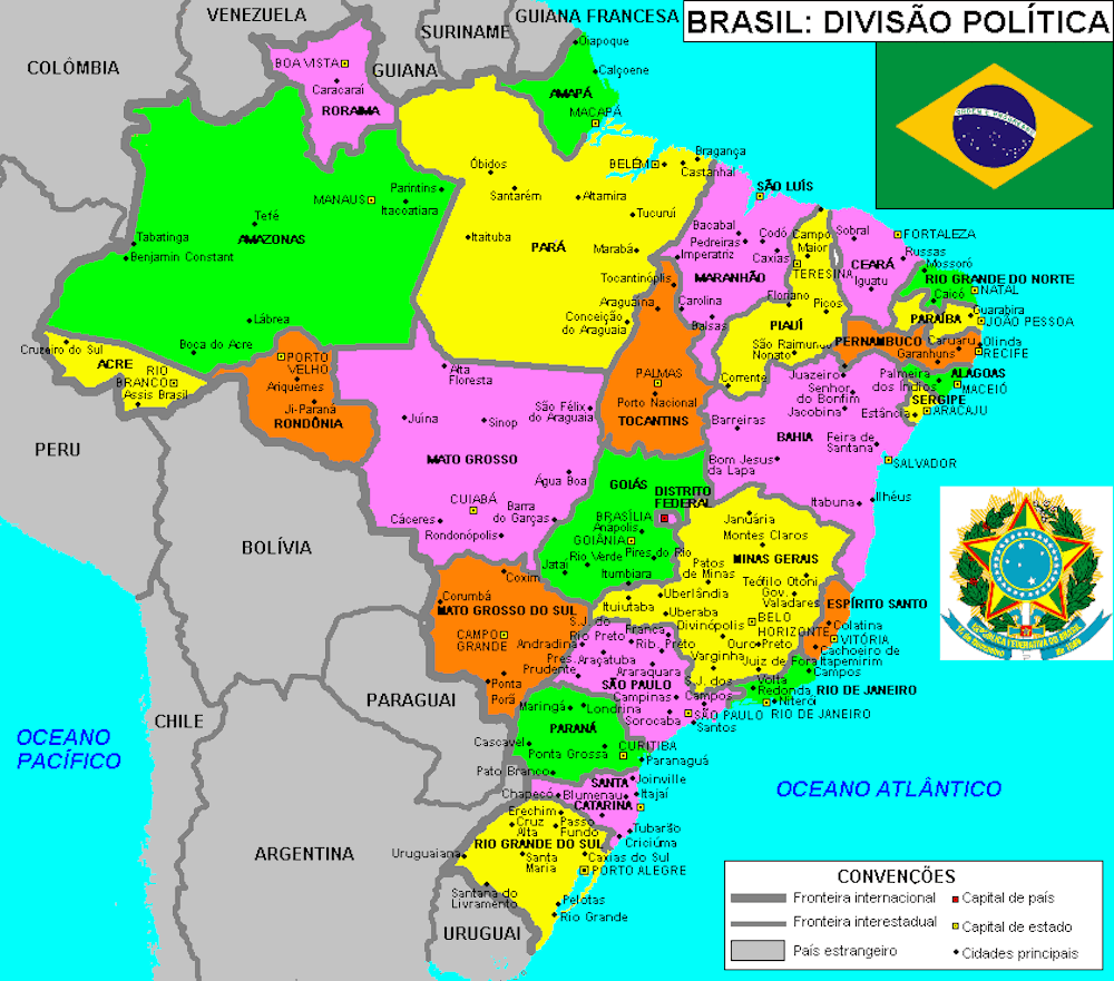 Mapas Geográficos do Brasil