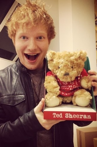 K and K Blog: Ed Sheeran's festive Ted Sheeran teddy bear