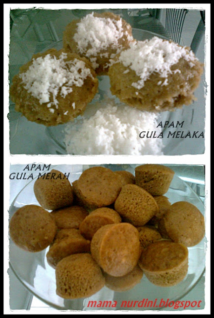Santapan MamaNurdini: APAM GULA MELAKA / GULA MERAH