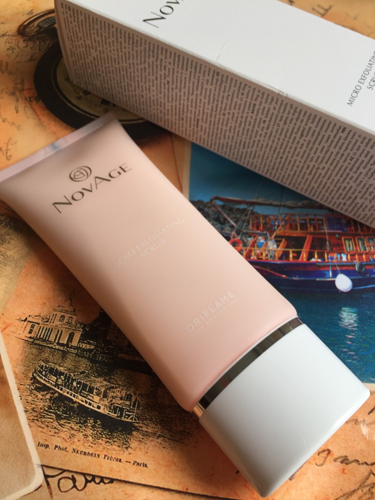 Обновляющий скраб и Защитный крем из серии NovAge от Oriflame