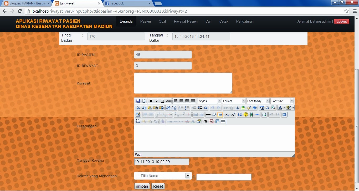 Contoh Koding Perancangan Sistem Informasi Web Klinij - fasrmarkets