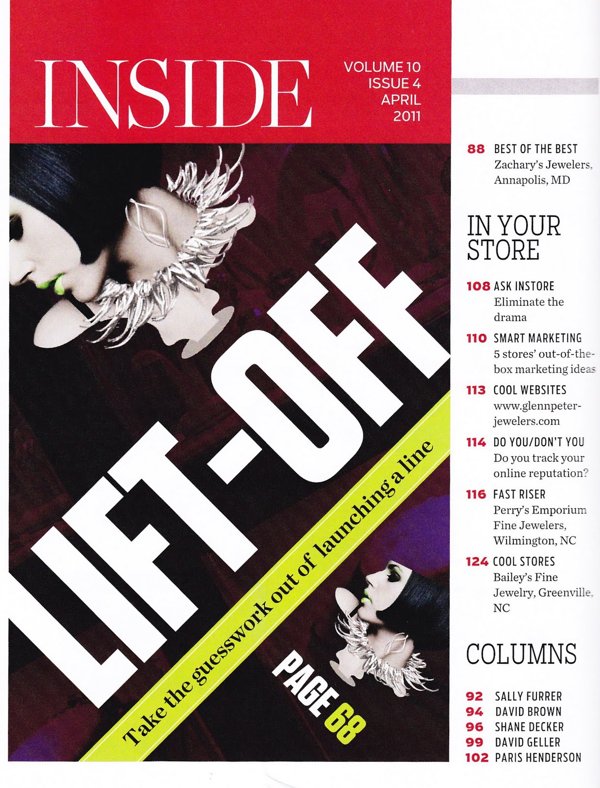 hot off the bench: InStore Magazine: good message, great jewelry!