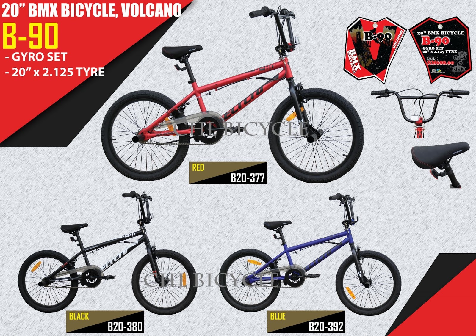 CHOO HO LEONG (CHL) Bicycle: 20" Volcano BMX Bicycle