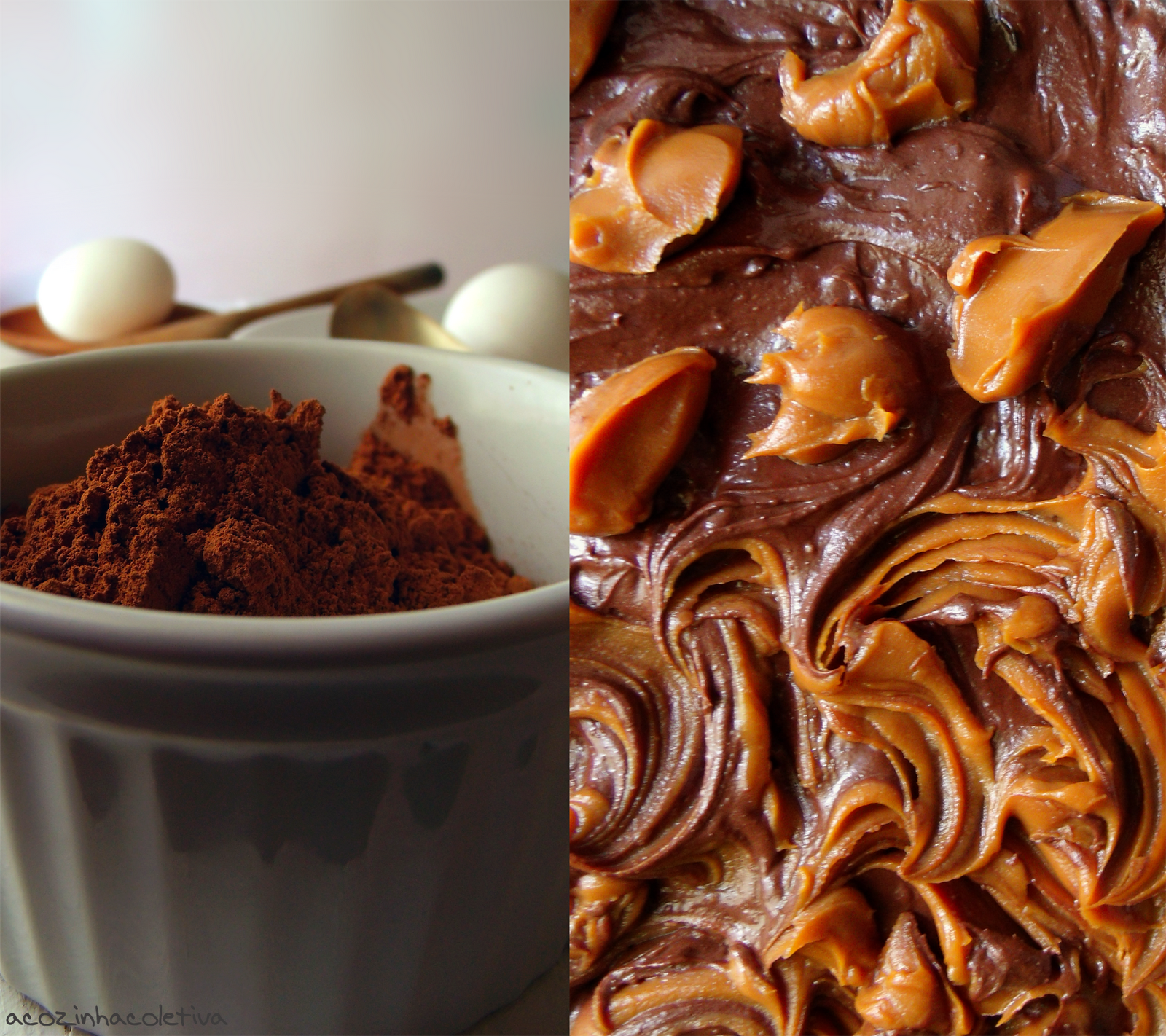 Softs e Receitas: Brownie de Cacau e Doce de Leite