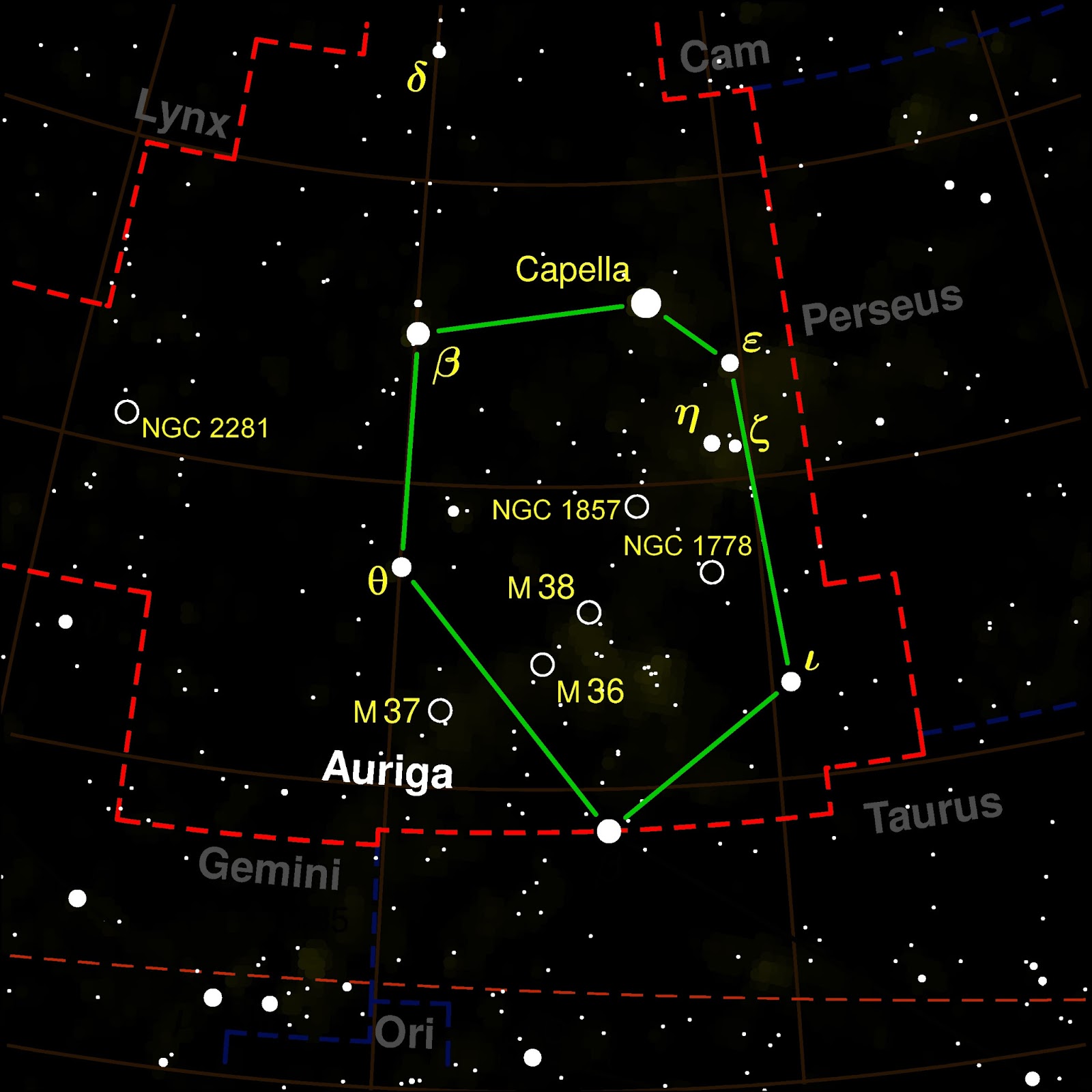 Astronomia: Auriga ( Cocheiro )