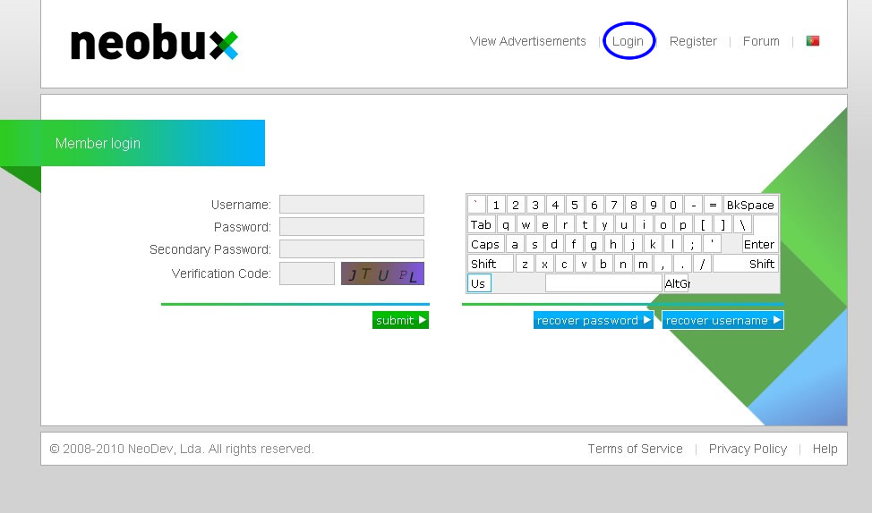 Neobux Portal - Dinero YA !: Registrarse a Neobux
