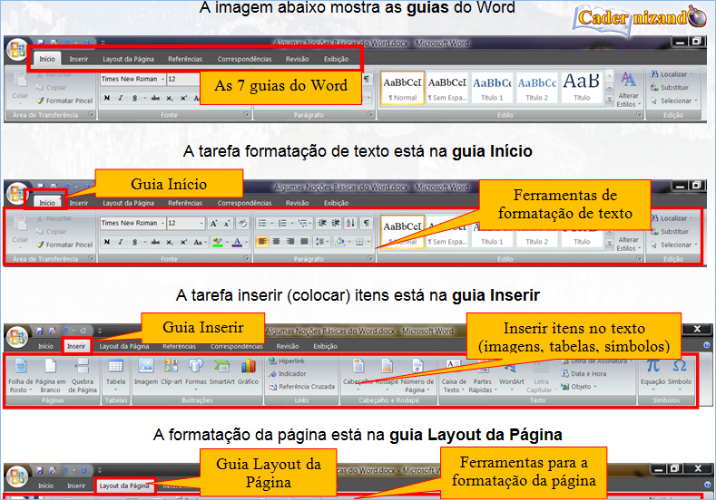 Cadernizando: Como usar o Microsoft Office Word? Cadernizando: Como usar o Microsoft Office Word?