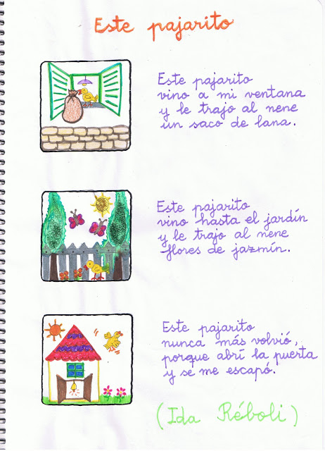 LECTOESCRITURA EN EDUCACIÓN INFANTIL: POESIAS PARA RUTINAS