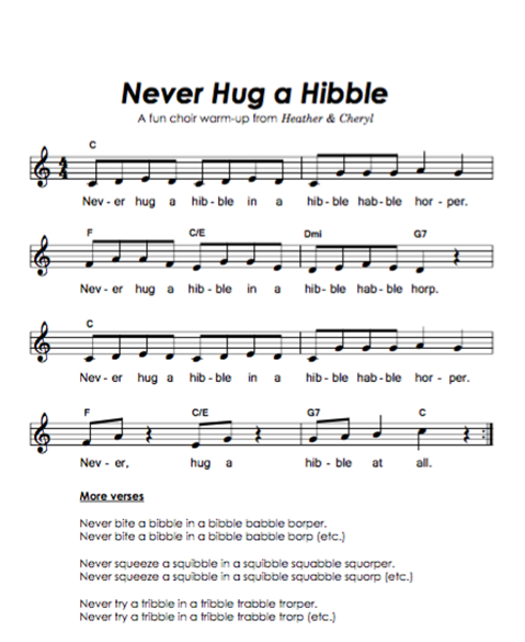 Music With Mr. Barrett: Never Hug A Hibble