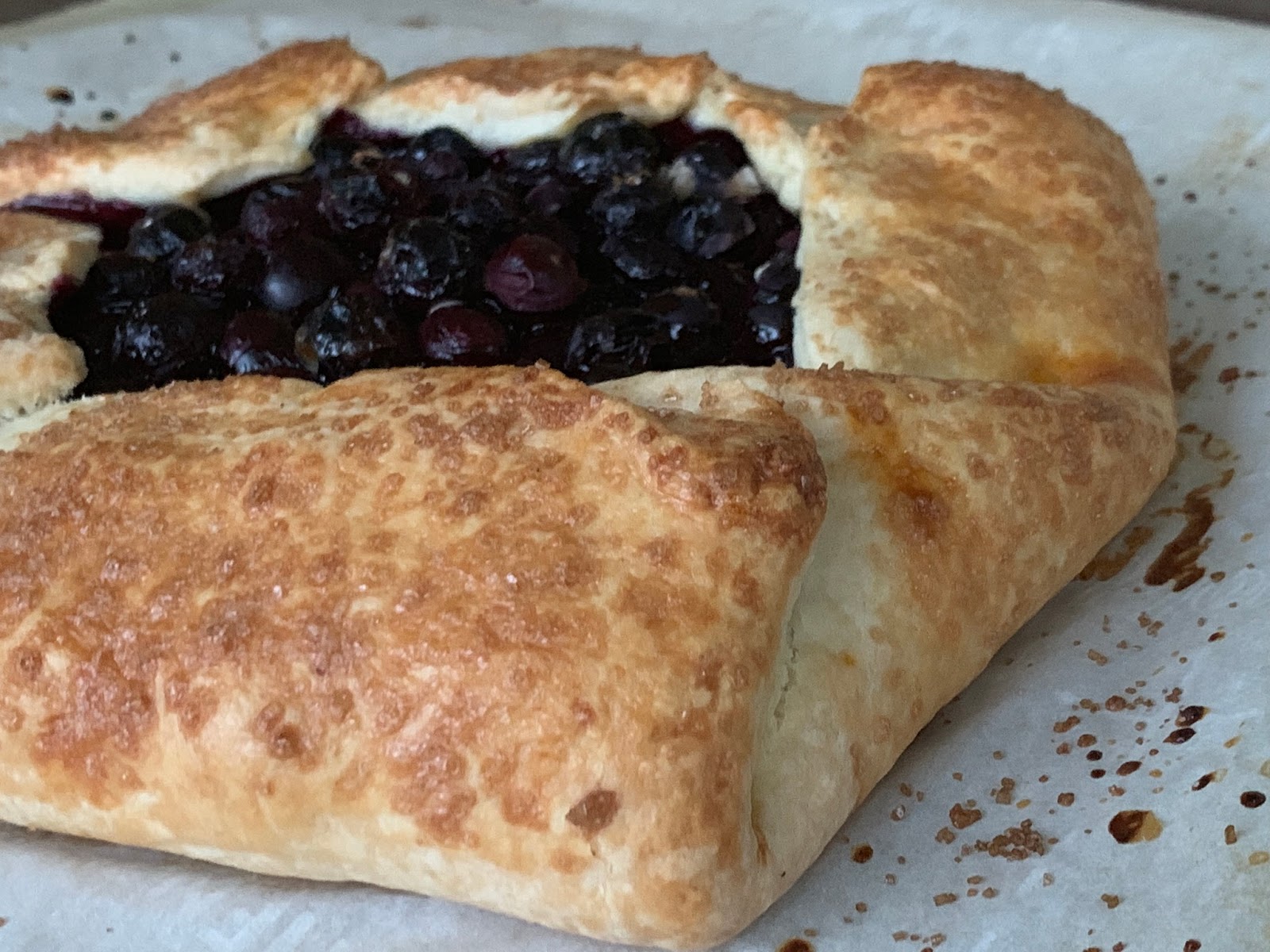 Out of the Right Brain: Blueberry Rustic Pie