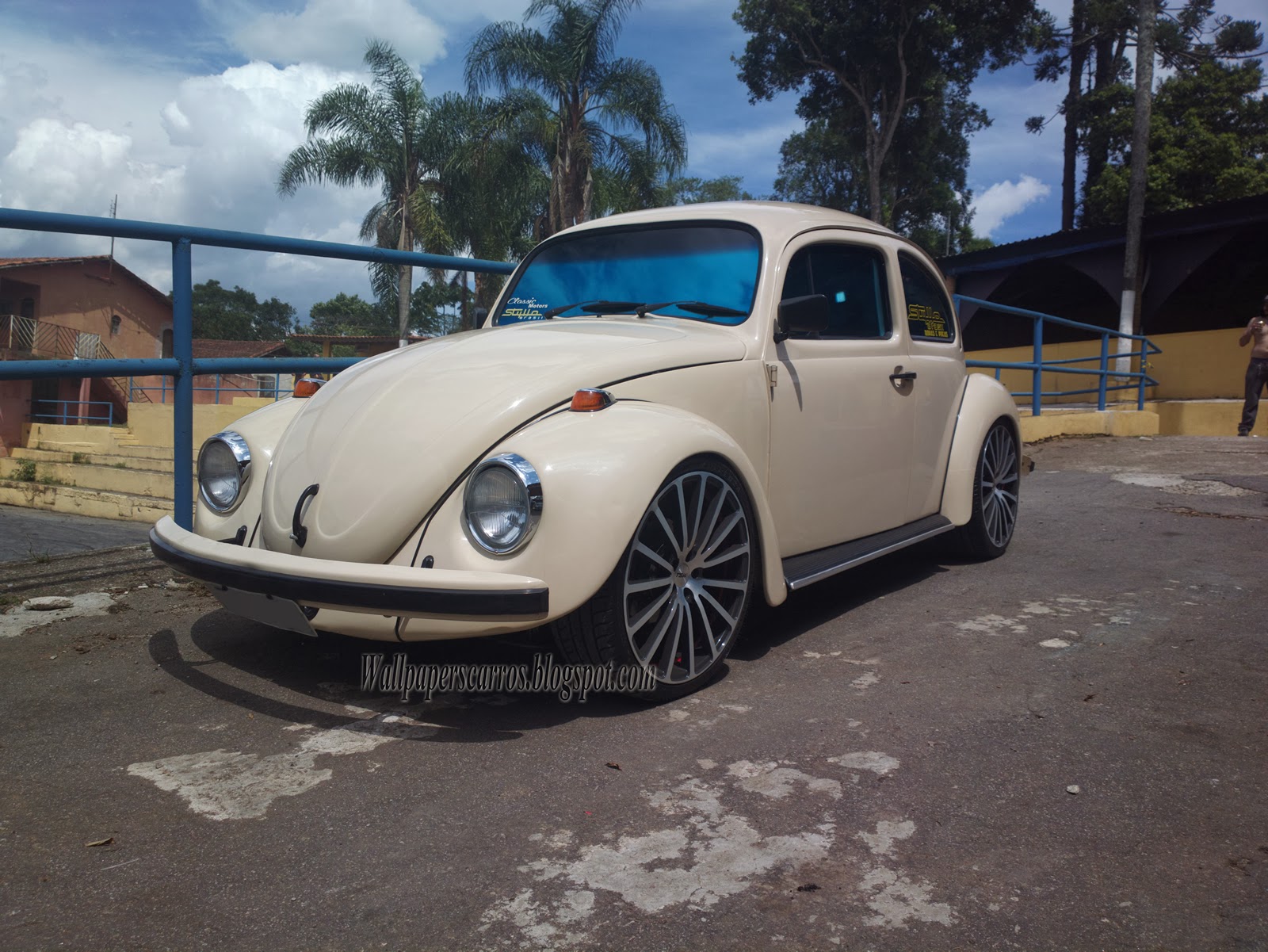 Volkswagen - Fusca Rodas Aro 18 - 3D HD Wallpapers