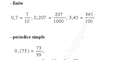Transformarea fractiilor zecimale in fractii ordinare | formule online ...