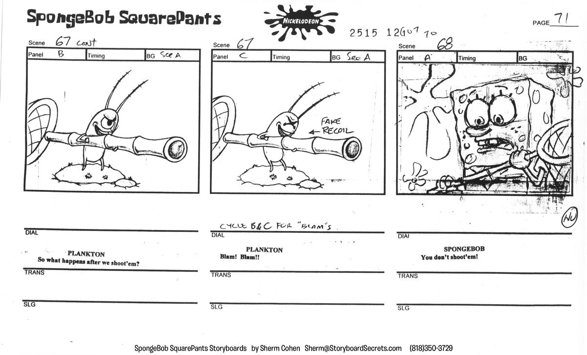 Sherm Cohen Storyboard Artist: SpongeBob Storyboards: The FUN Show