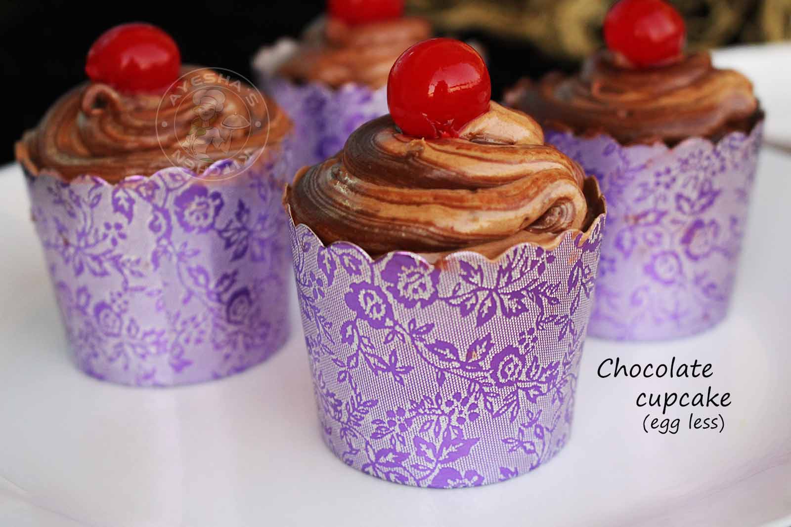 CHOCOLATE CUP CAKE EGGLESS CUPCAKE RECIPE chocolate-cup-cake-eggless-cupcake-recipe