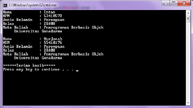 Jane.. ^^v: Enkapsulasi pada java