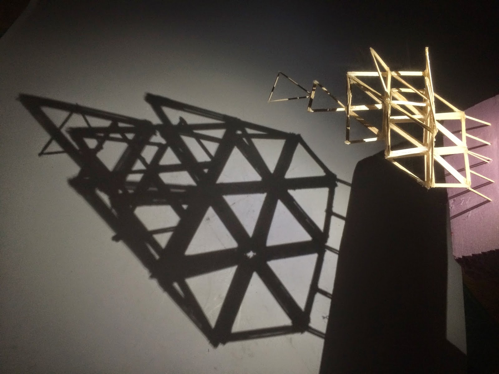 Adventures of Creativity.: Student Work: Newspaper Structures + Toothpicks