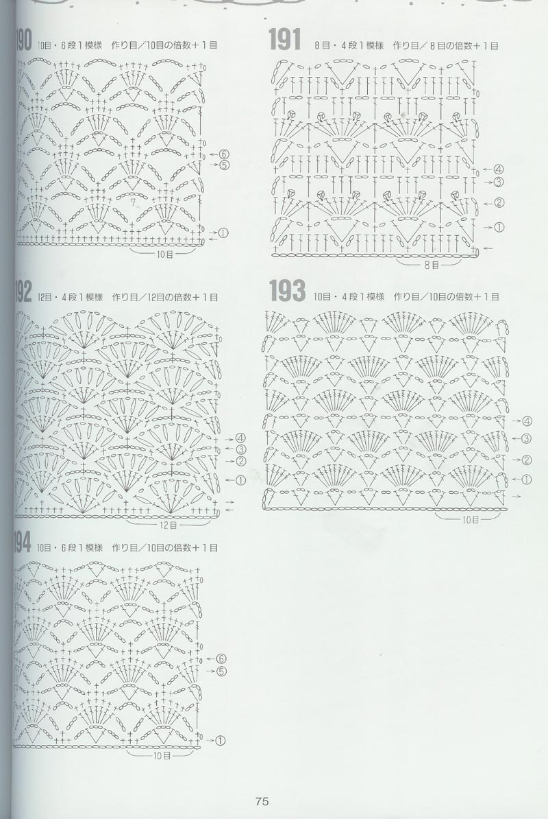 262 patrones gratis de puntos crochet