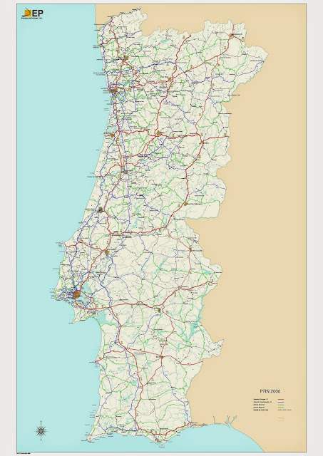 Mapas: A rede rodoviária portuguesa em mapas