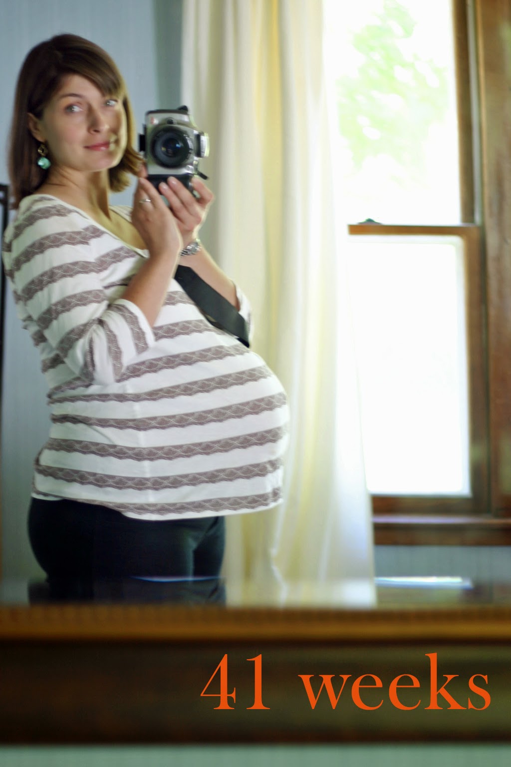 41 Weeks Pregnant Belly