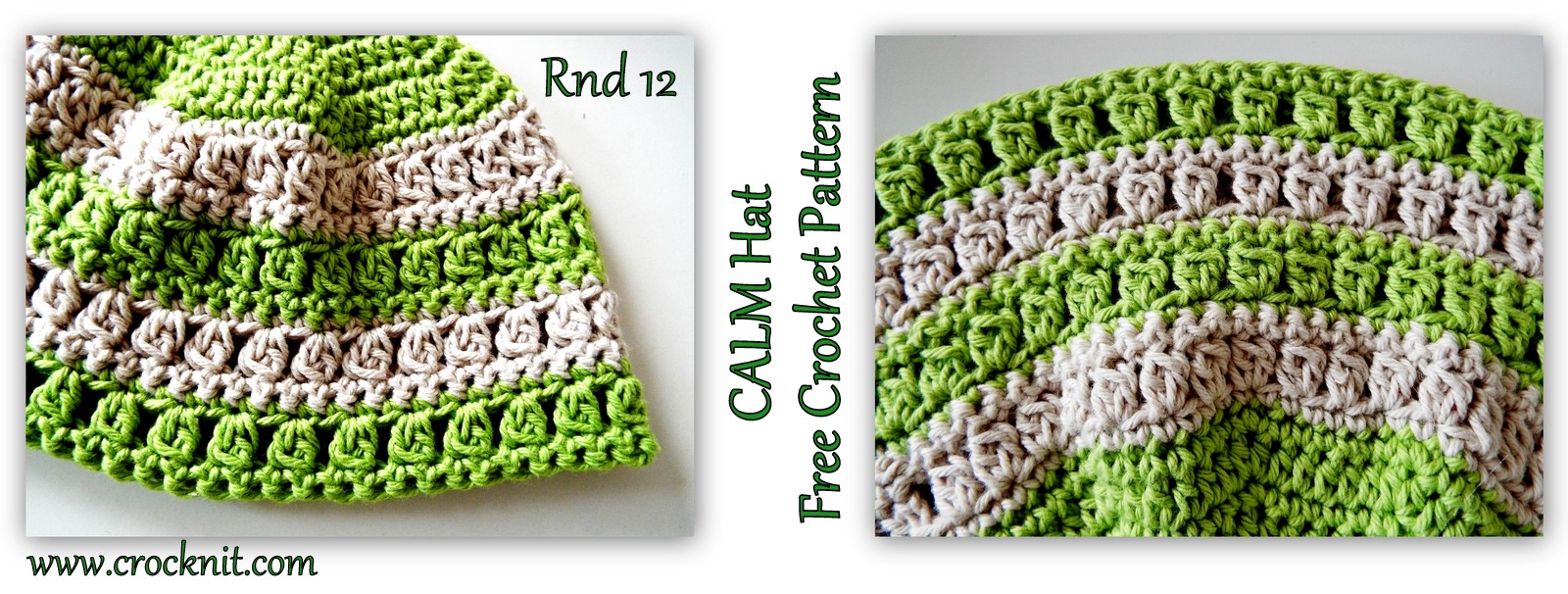 MICROCKNIT CREATIONS: SLEEP Hats Free Crochet Pattern #4 CALM HAT