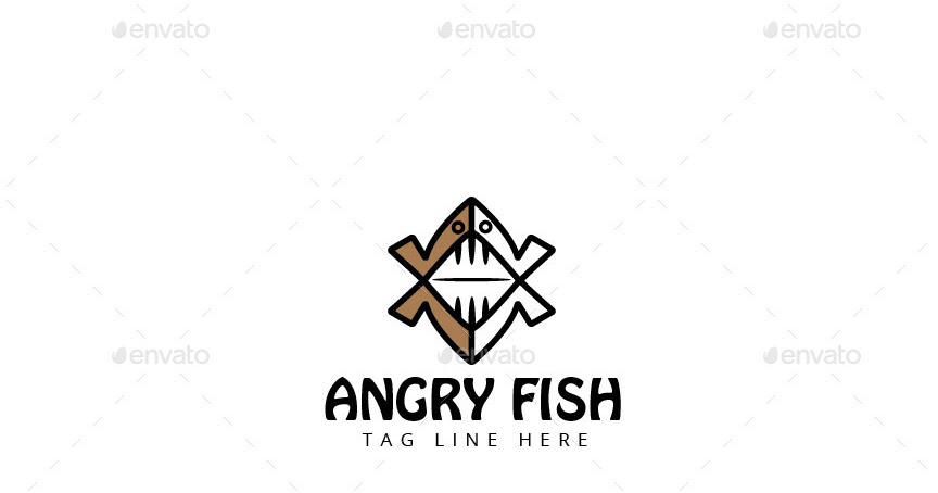 Angry Fish Logo | Elite Designer