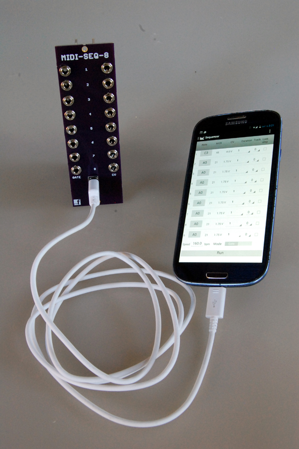 MATRIXSYNTH: Pmfoundations MIDI-SEQ-8 - 8 Gate 8 CV Android Controlled ...