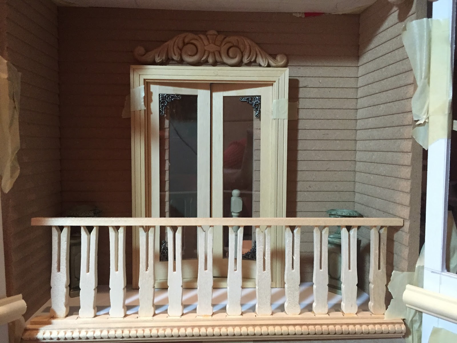 Jocelyn's Mountfield Dollhouse: Porch Railings made from Mini Flat ...