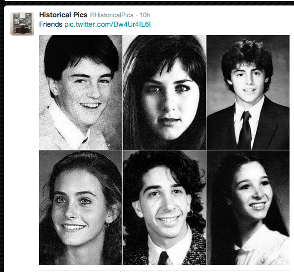exposarazzi: We love this tweet: The Friends' cast in their high school ...