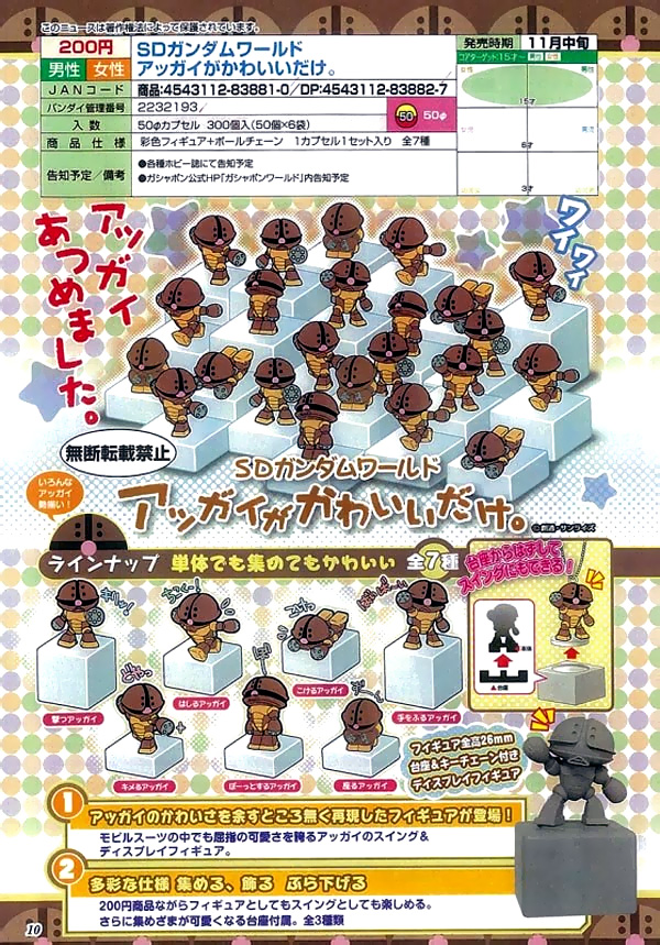 GUNDAM GUY: SD Gundam World Cute Acguy - Release Info