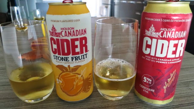 Molson Canadian Cider and Stone Fruit Cider