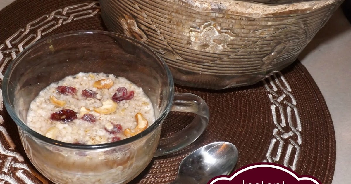 FoodThoughtsOfaChefWannabe: Cranberry Nut Instant Oatmeal (BONUS RECIPE)