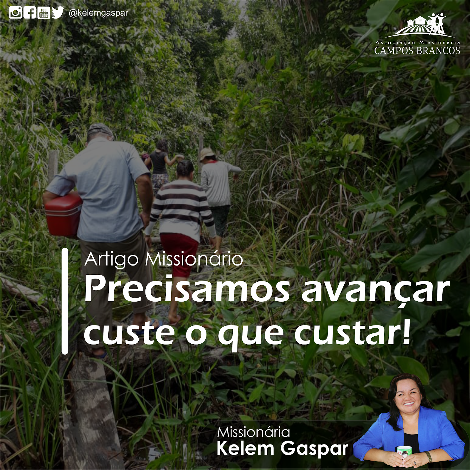 Precisamos avançar custe o que custar! ~ Kelem Gaspar