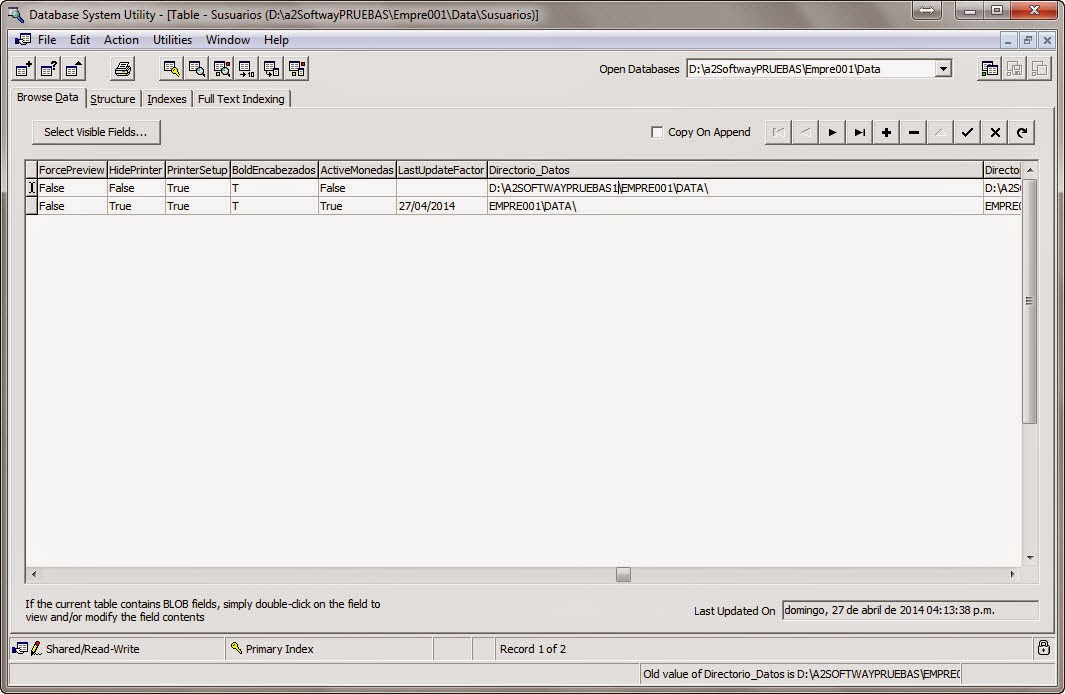 Utilitario DBISAM para el motor de base de datos de las herramientas de ...
